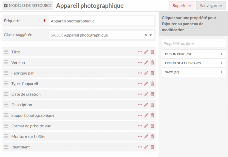 Omeka S – Resource template – ManOnDaMoon's blog